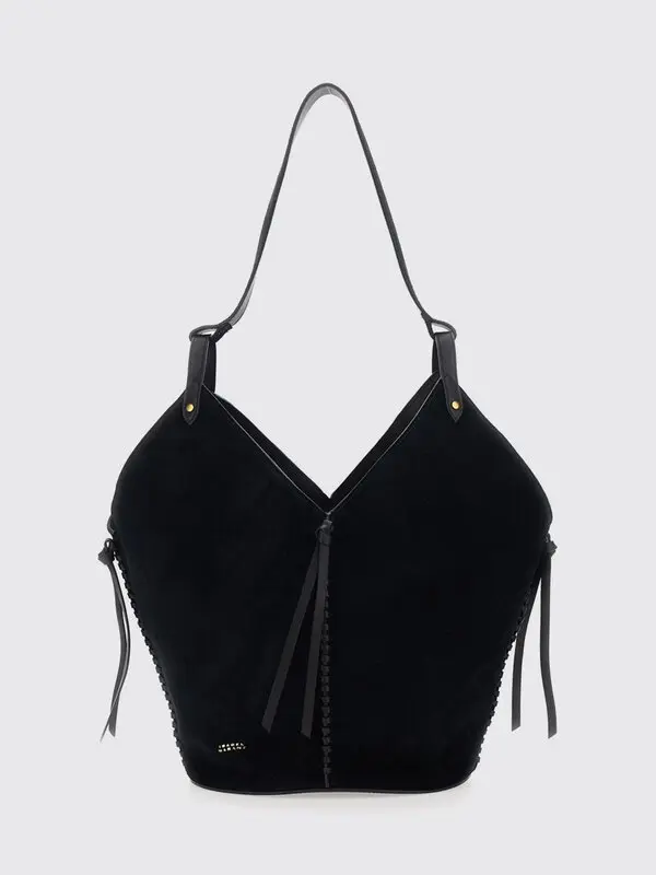 Isabel Marant Étoile Tampa Suede Shoulder Bag - Black