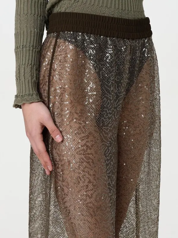Pinko Sequin Embellished Wide Leg Trousers