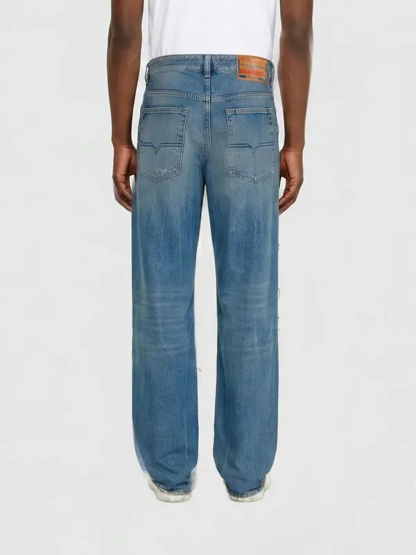 DIESEL® Wide Leg Denim Jeans