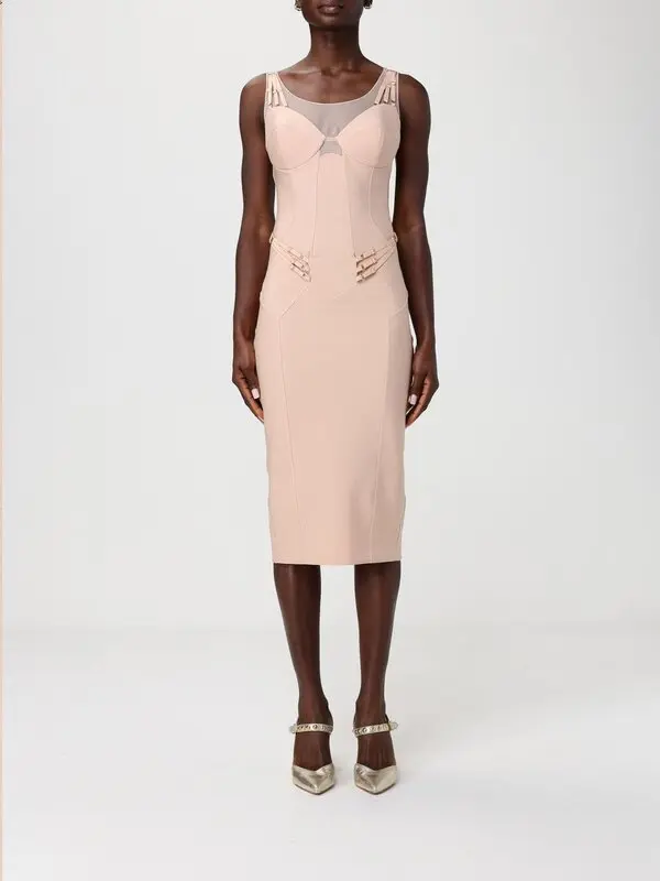 Elisabetta Franchi Bustier Jersey Midi Dress