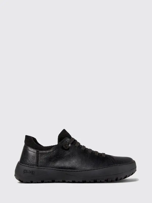 Camper Peu Serra Grained Leather Slip-on Sneakers With Vibram Sole