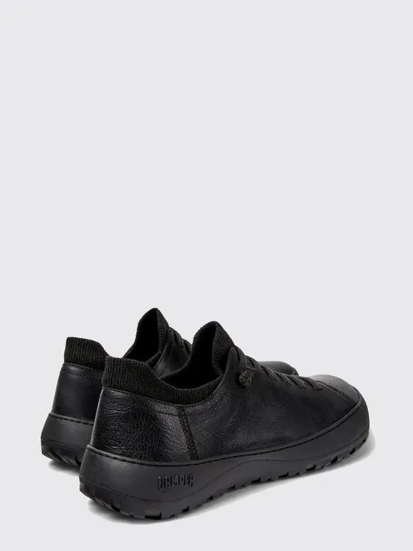 Camper Peu Serra Grained Leather Slip-on Sneakers With Vibram Sole