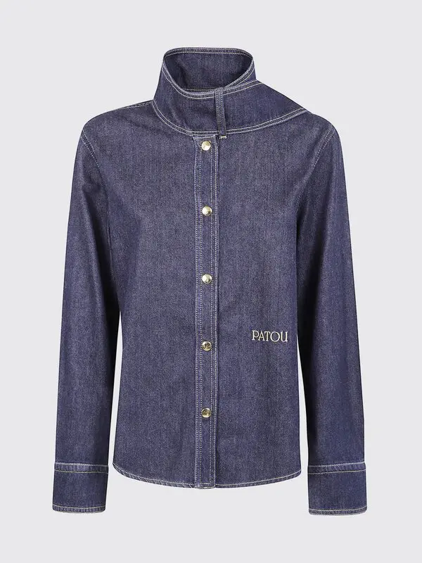 PATOU Denim Shirt With Contrast Stitching