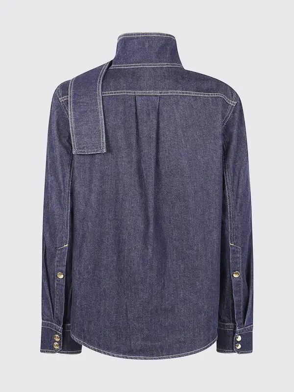 PATOU Denim Shirt With Contrast Stitching