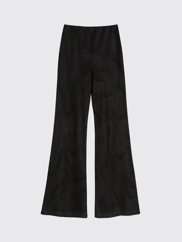 MARGHERITA MACCAPANI Easy Flared Trousers In Organic Cotton Blend