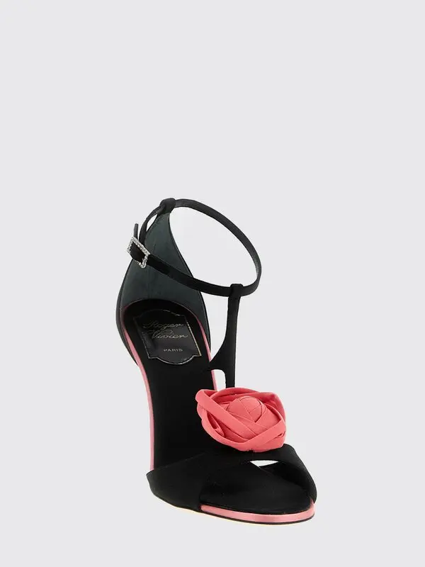 ROGER VIVIER Floral Embellished Heeled Sandals