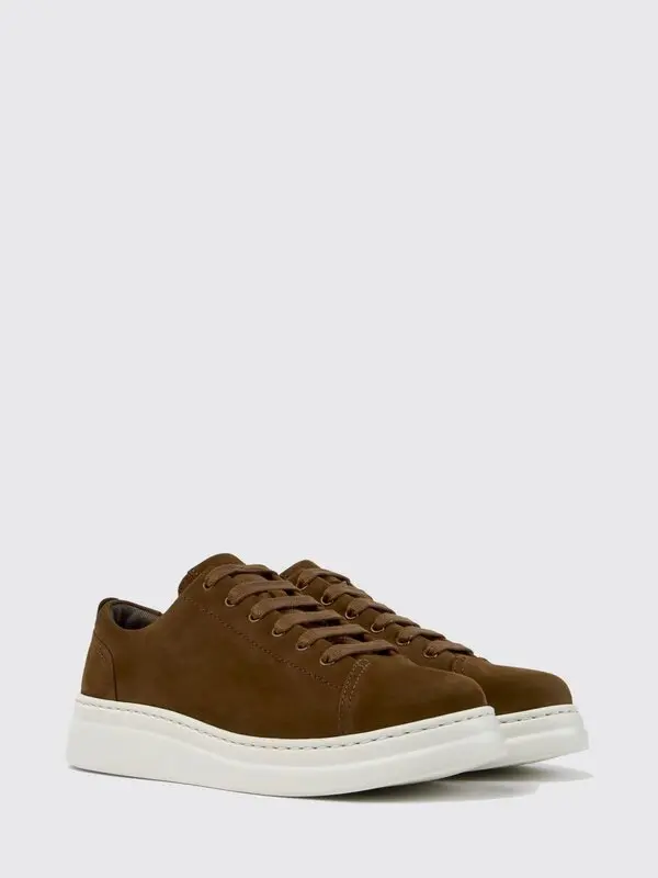 Camper Runner Up Platform Sneakers In Nubuck With Xl Extralight® Sole