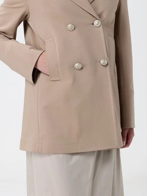 CIRCOLO 1901 Double-breasted Cotton Coat - Brown