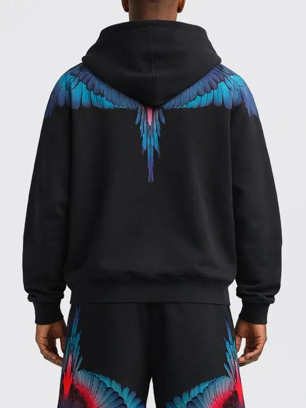 COUNTY OF MILAN Cotton Icon Wings Logo Hooded Sweatshirt