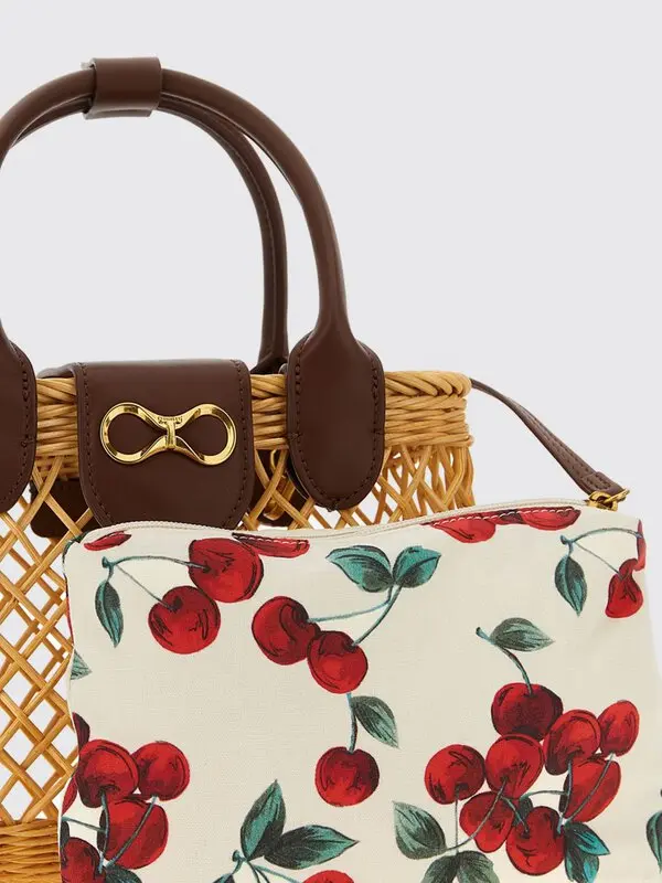 TWINSET Woven Rattan Bag