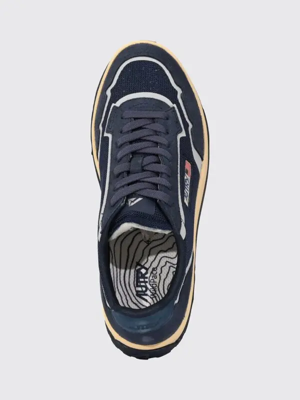 AUTRY Wildpace Low Leather And Mesh Sneakers - Blue