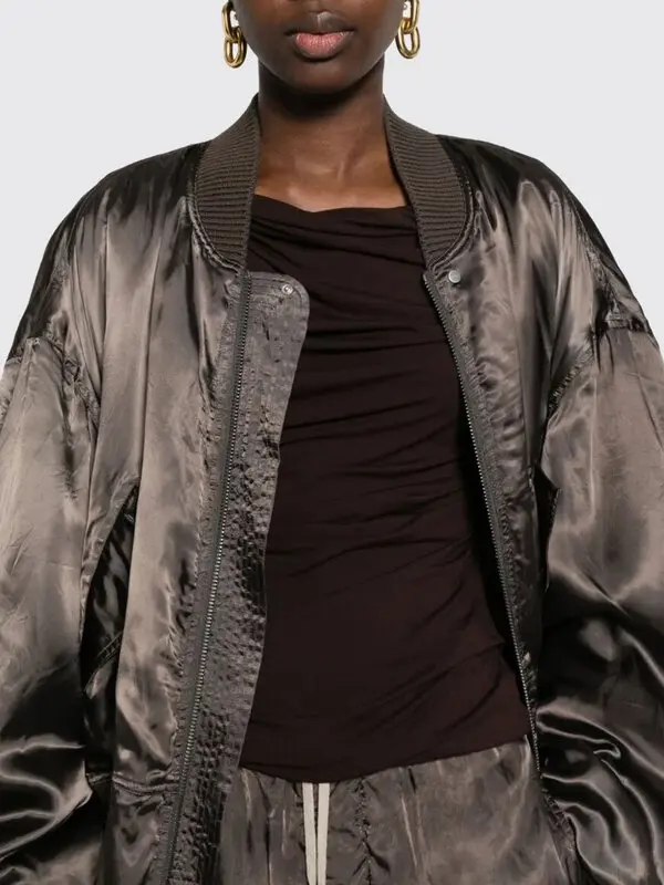 Rick Owens Technical Fabric Bomber Jacket - Grey 1