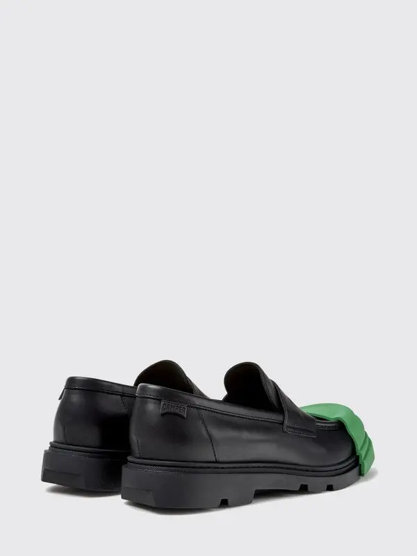 Camper Bi Junction Loafers In Smooth Calf Leather With Notched Sole