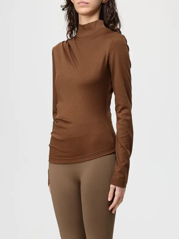 Max Mara Long Sleeve Draped Turtleneck