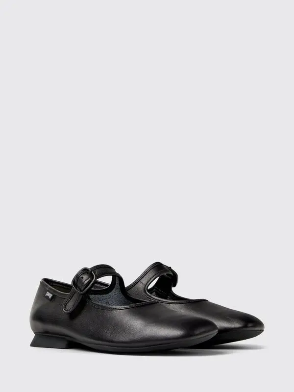Camper Casi Myra Smooth Leather Mary Jane Flats - Black