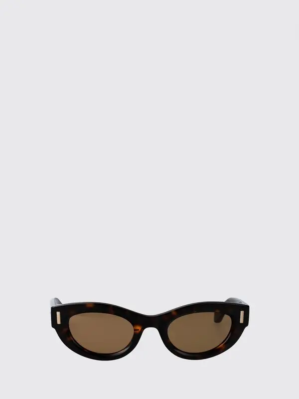 FERRAGAMO Oval Cat-eye Sunglasses In Acetate With Logo Lettering - Brown