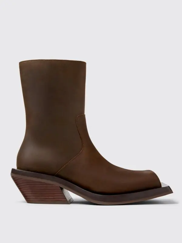 Camper Ankle Boots With Zip Closure