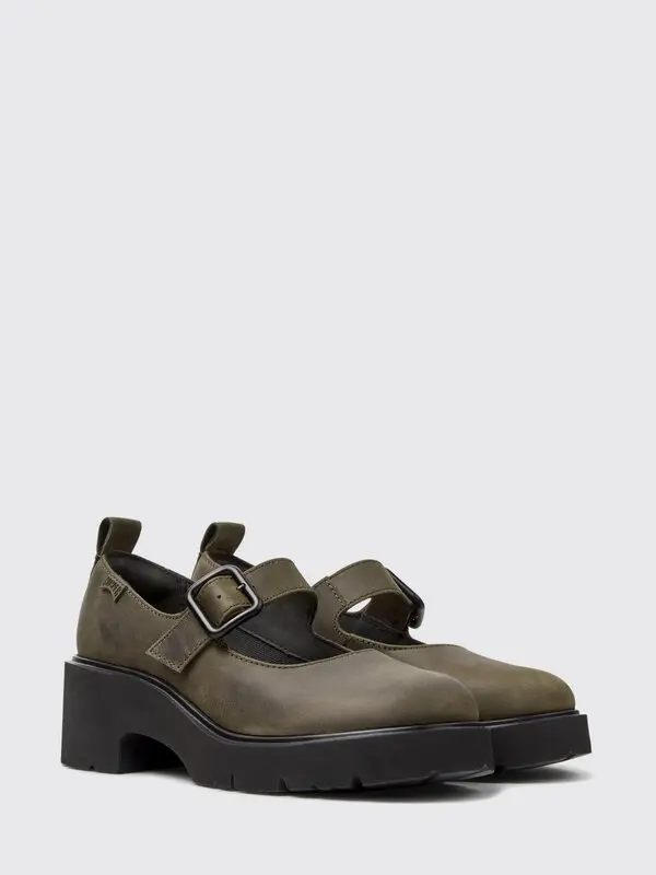 Camper Milah Aged Leather Mary Jane Pumps
