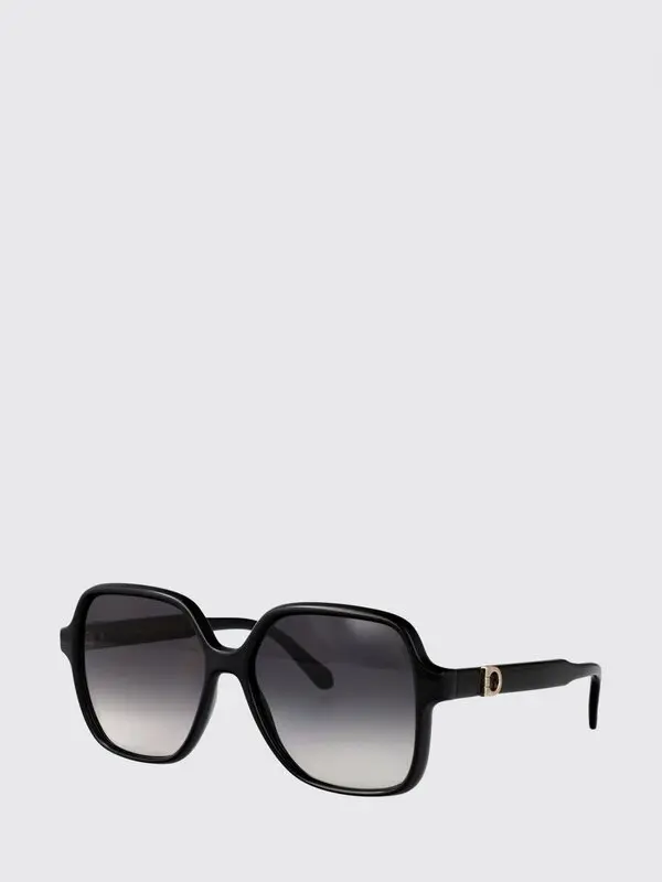 FERRAGAMO Butterfly Cat-eye Acetate Sunglasses With Gancini Logo - Black