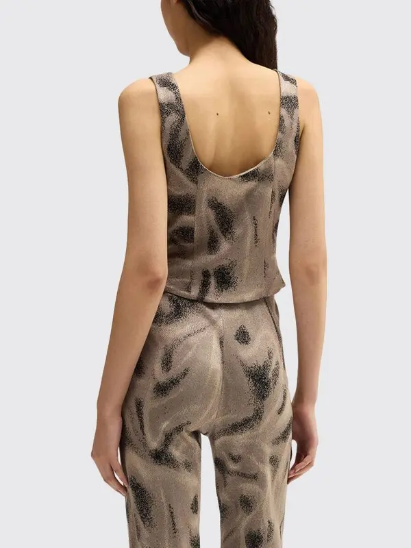 MARGHERITA MACCAPANI Abstract Cotton Blend Top