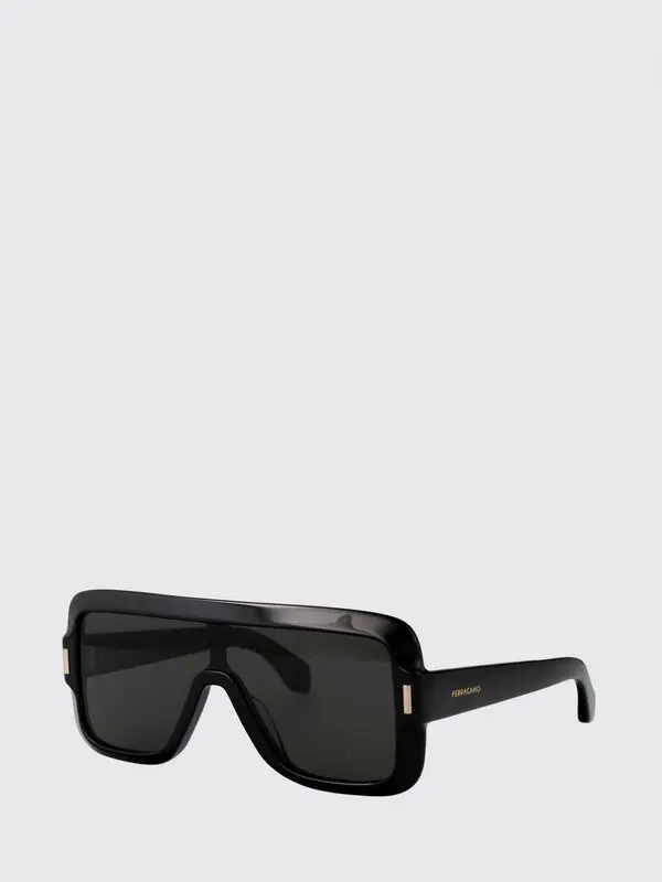 FERRAGAMO Tortoiseshell Rectangular Shield Sunglasses