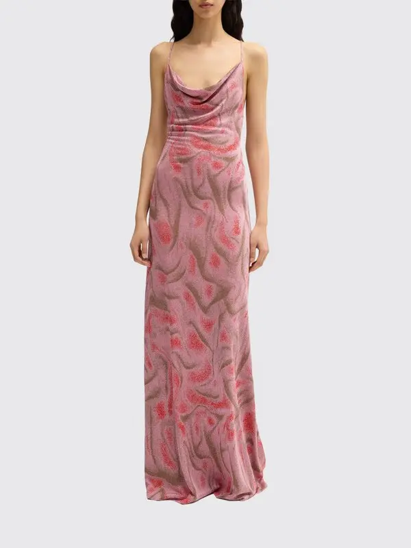 MARGHERITA MACCAPANI Printed Viscose Maxi Dress