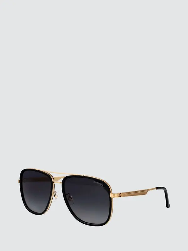 Carrera Eyewear Rectangular Metal Aviator Sunglasses - Black