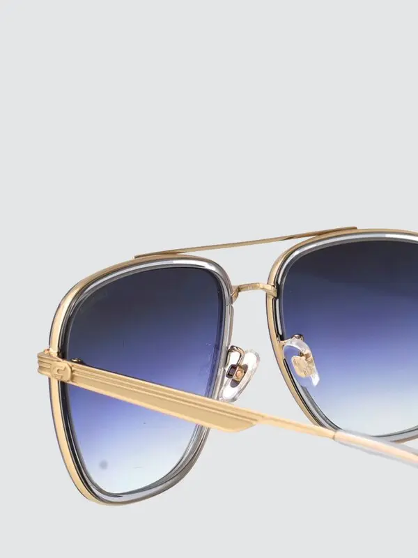 Carrera Eyewear Rectangular Metal Aviator Sunglasses With Double Bridge - Grey