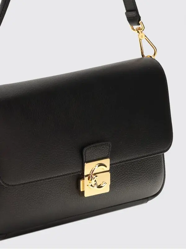 COCCINELLE Shoulder Bag With Gold Tone Clasp - Black