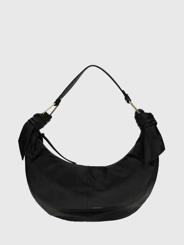 COCCINELLE Shoulder Bag With Knot Detail - Black