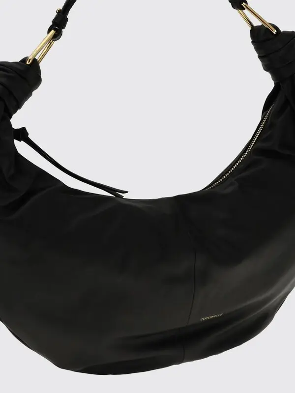 COCCINELLE Shoulder Bag With Knot Detail - Black