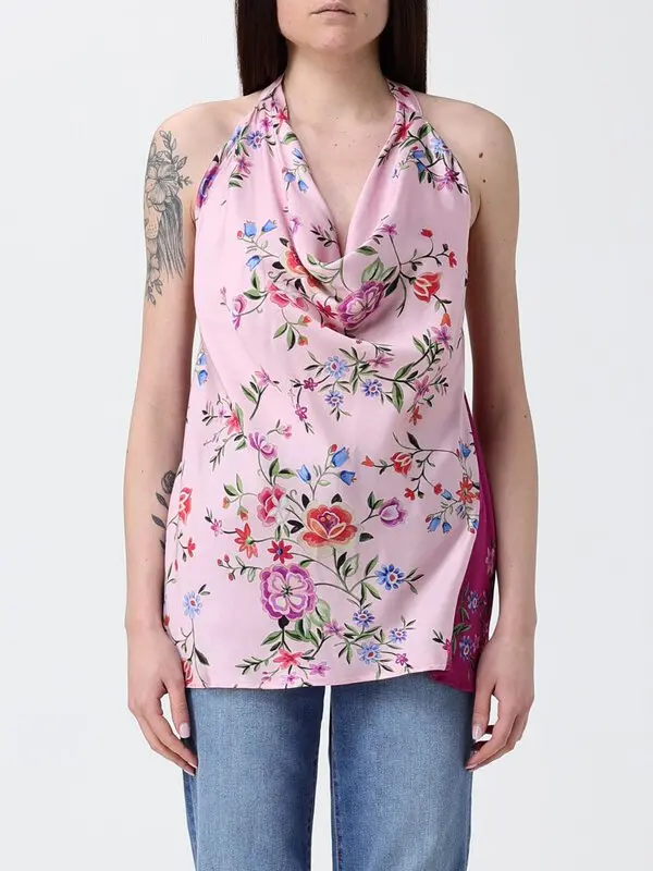 Liu Jo Satin Top With Floral Print