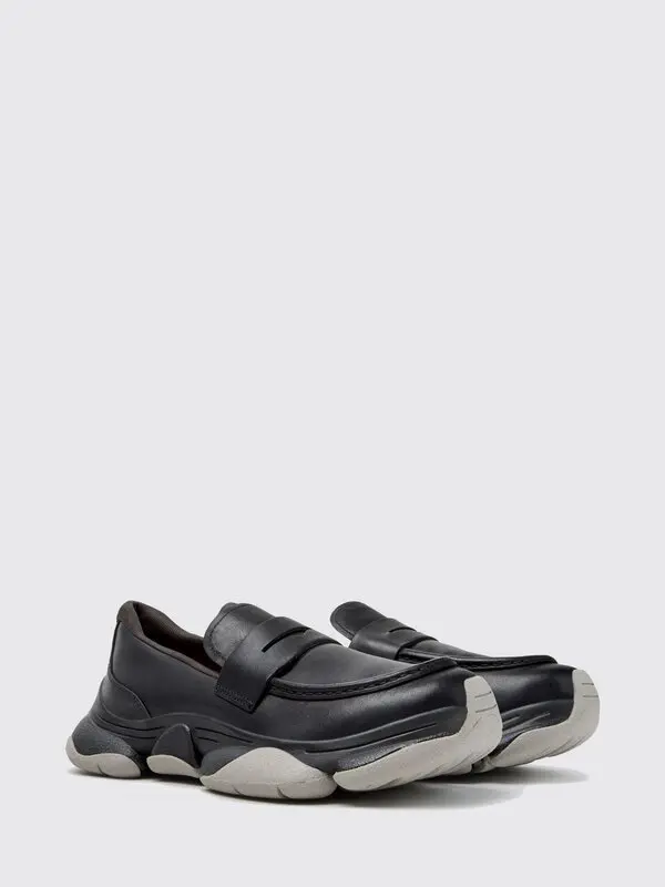 Camper Smooth Calf Leather Loafers With Vibram Sole