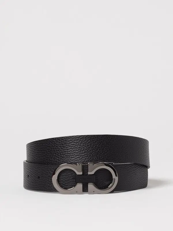 FERRAGAMO Gancini Buckle Belt - Black