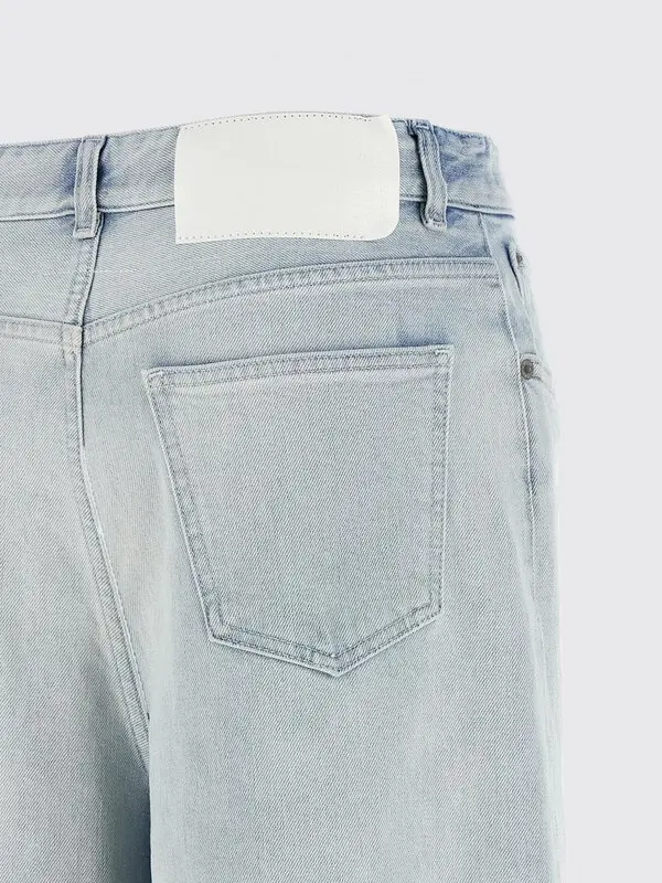 MAISON MARGIELA Drawstring Stretch Denim Straight Jeans