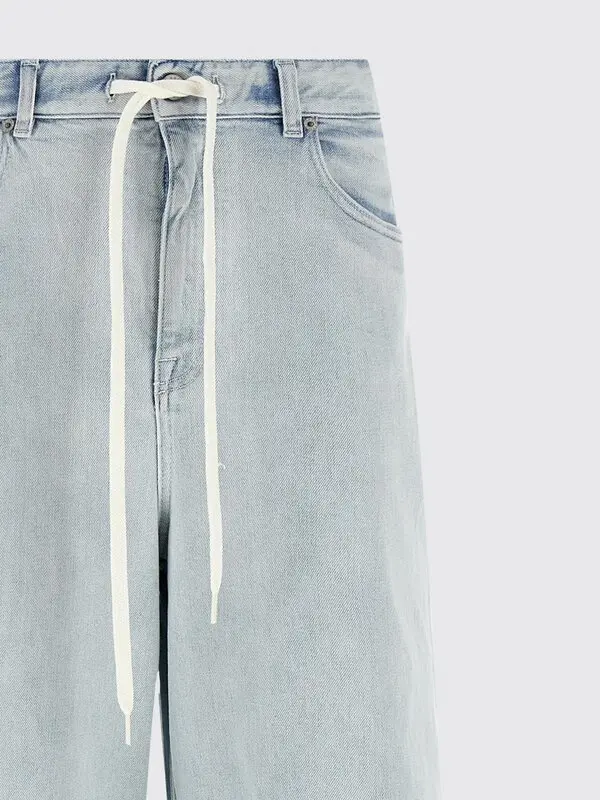 MAISON MARGIELA Drawstring Stretch Denim Straight Jeans
