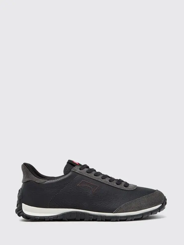 Camper Drift Walk Grained Leather Low Top Sneakers With Vibram Sole