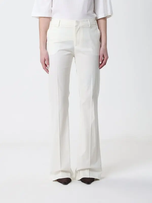 PT TORINO Flared Cotton And Silk Blend Trousers
