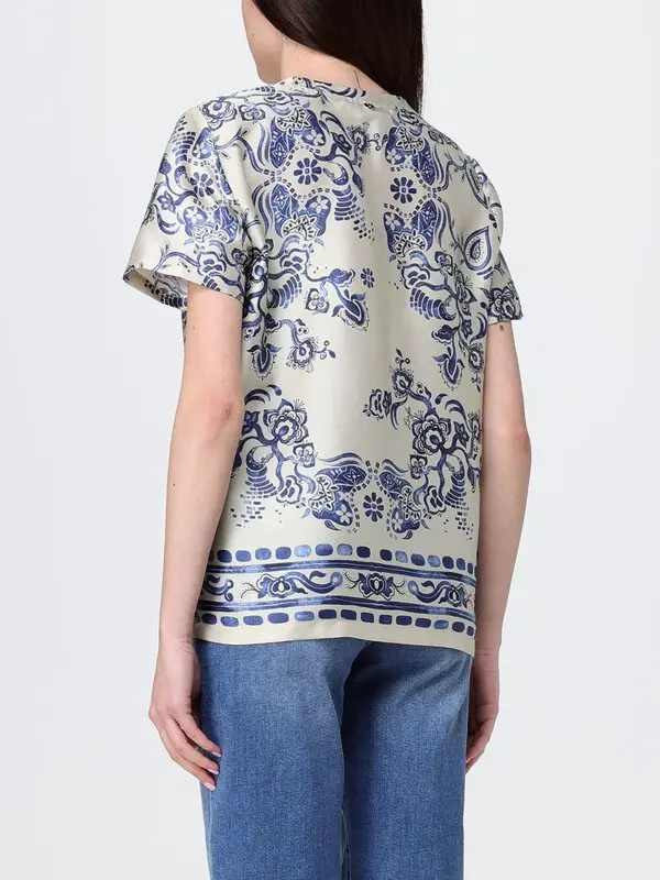Liu Jo Floral Print Satin Blouse