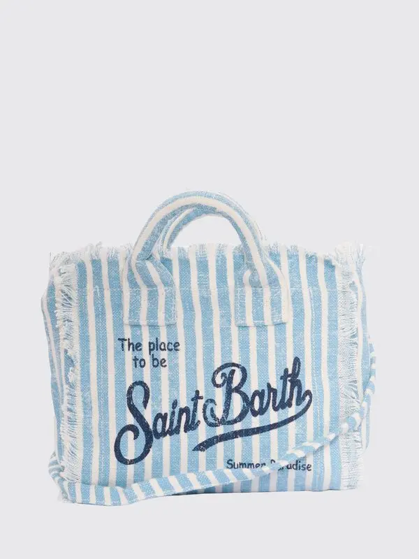 MC2 SAINT BARTH Striped Linen Vanity Bag