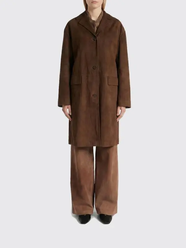 Max Mara Ortensia Suede Coat - Brown