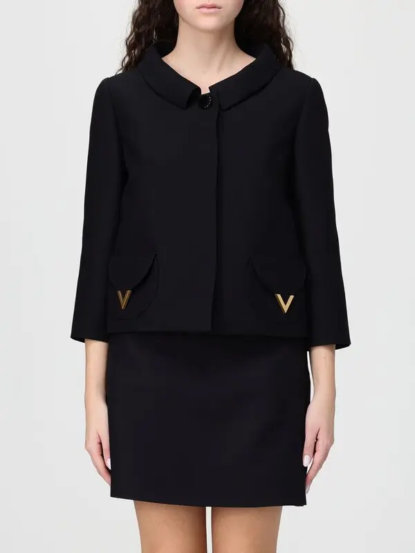 Valentino Garavani Vlogo Wool And Silk Jacket