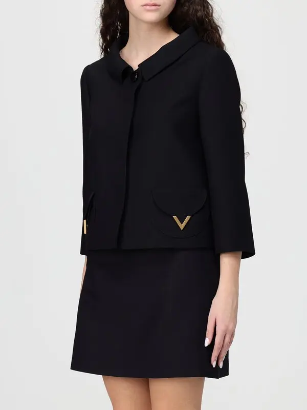 Valentino Garavani Vlogo Wool And Silk Jacket