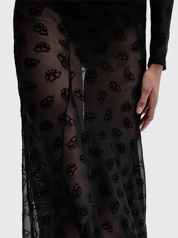 MARGHERITA MACCAPANI Floral Tulle Midi Skirt