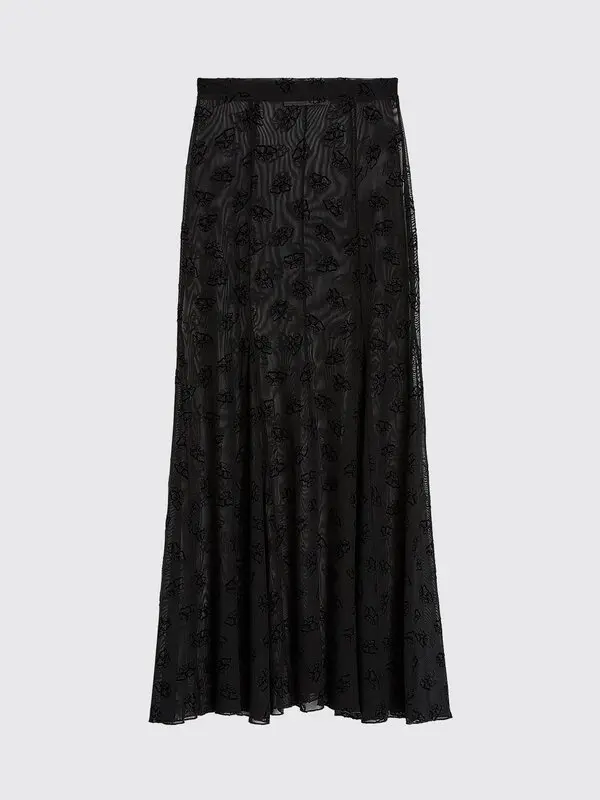 MARGHERITA MACCAPANI Floral Tulle Midi Skirt
