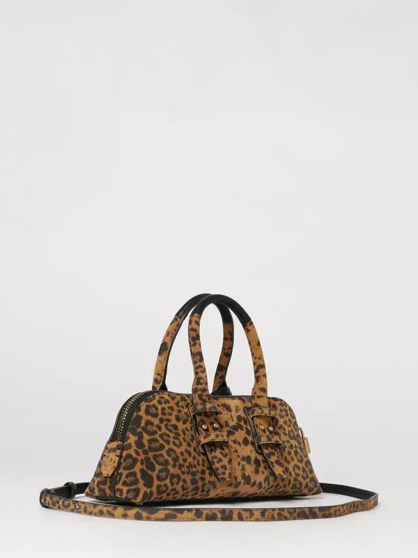 Pinko Animal Print Suede Bag