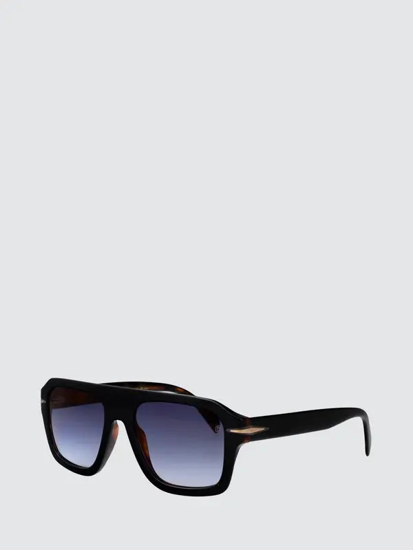 DB EYEWEAR BY DAVID BECKHAM Aviator Sunglasses In Tortoiseshell Acetate - Black