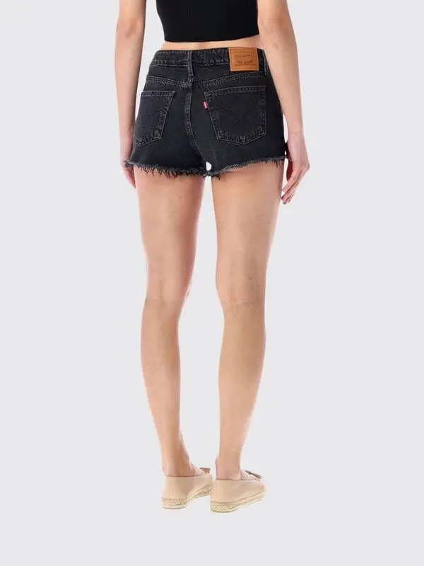 LEVI'S Cotton Denim Shorts - Black