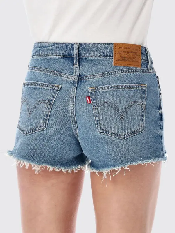 LEVI'S Cotton Denim Shorts - Blue