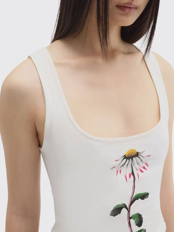 MARGHERITA MACCAPANI Daisy Floral Cotton Corset Top